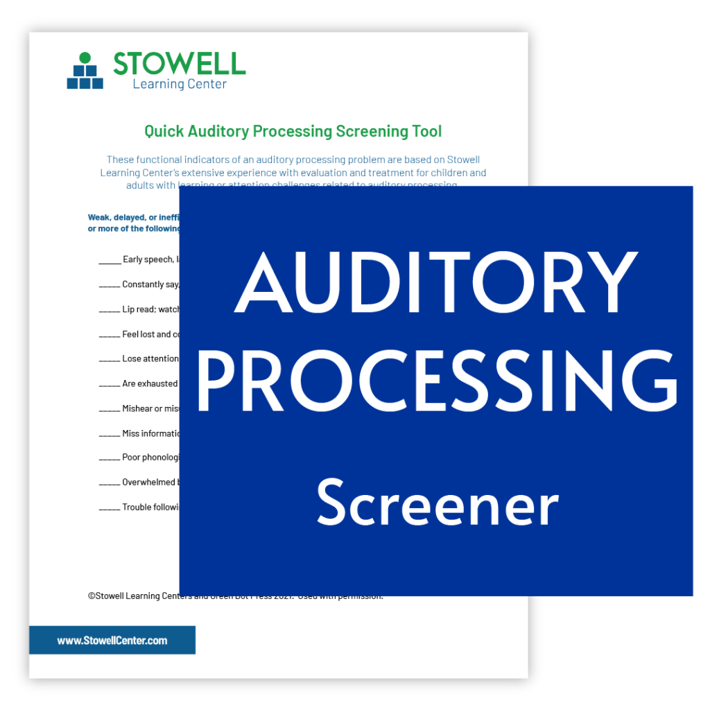 Auditory Processing Disorder | Stowell Learning Center